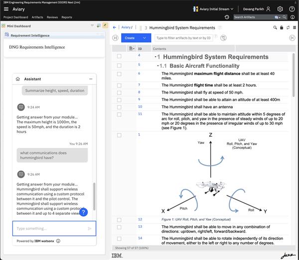 Try it yourself: Requirements AI assistant for DOORS Next