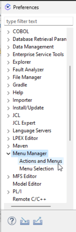 Creating custom menu options using Menu Manager in IDz v16