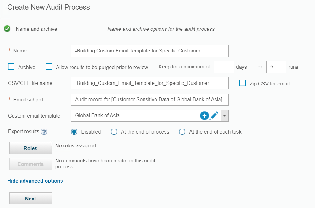 Integrating IBM Guardium with SMTP to customize the audit process emails.