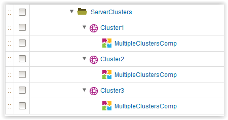 Deploying WebSphere applications to multiple clusters in the same cell