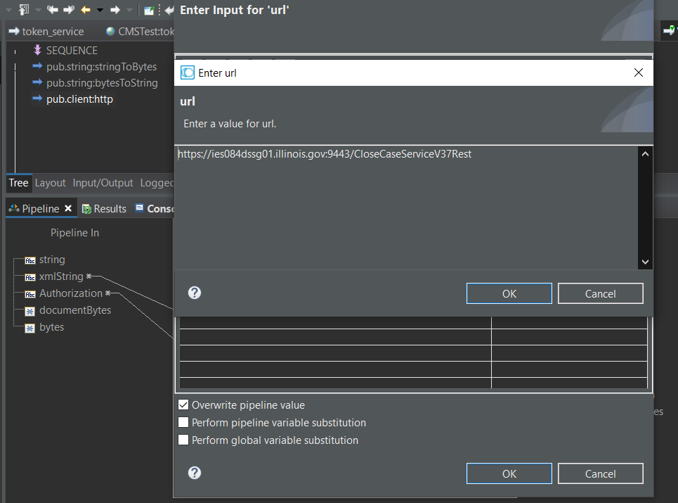 How to not display the input in the URL for a POST request pub.client.http | IBM webMethods ...