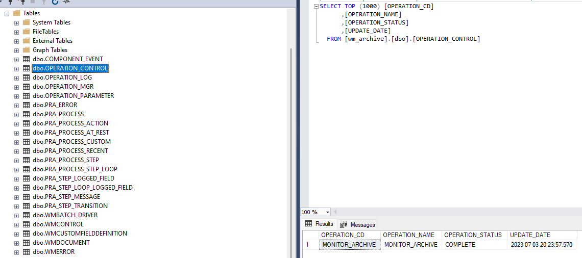 Process instances no longer show on MWS after triggering Process Archive | IBM webMethods Hybrid ...