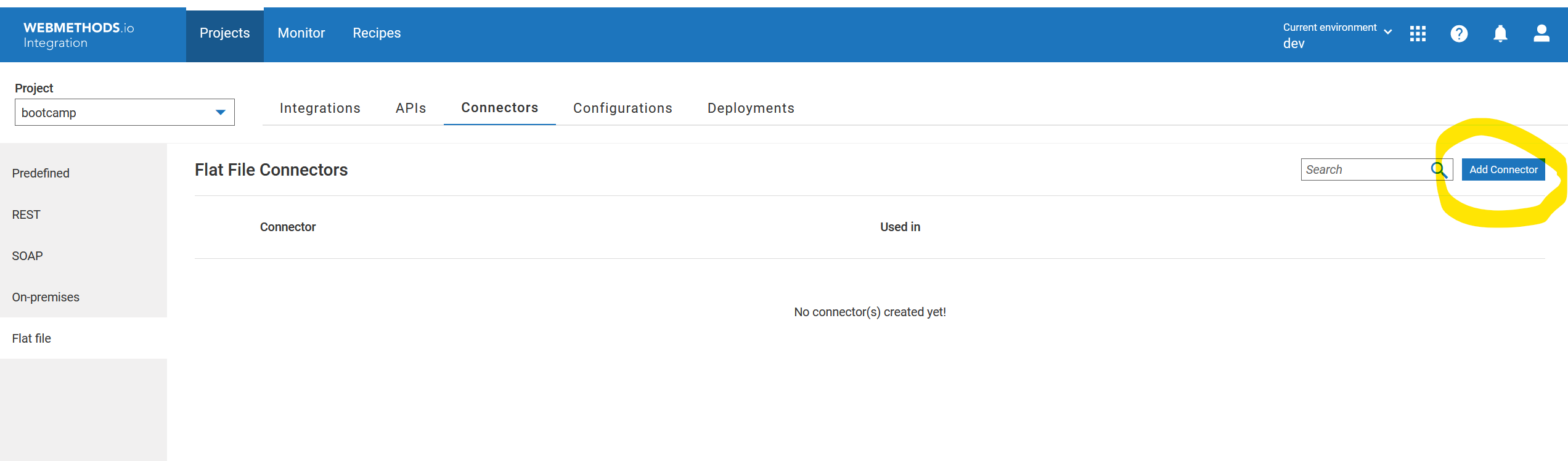 How to create document type from connectors | IBM webMethods Hybrid ...
