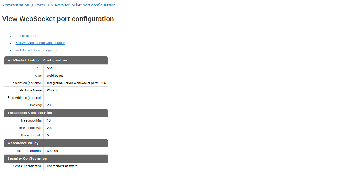 Error while calling an websocket api via API Gateway | IBM webMethods Hybrid Integration