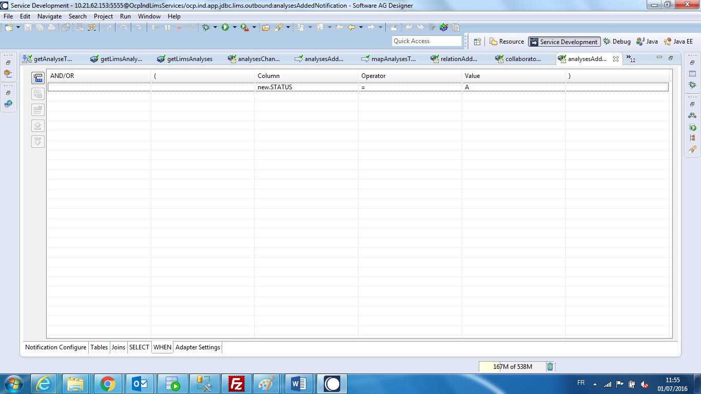 Error enabling Adapter Notification | IBM webMethods Hybrid Integration