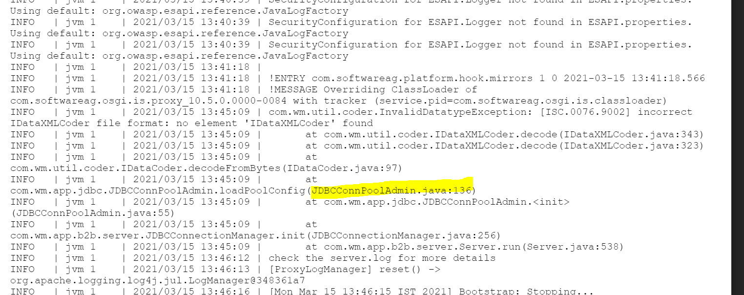 Integration Server is Not Working | IBM webMethods Hybrid Integration