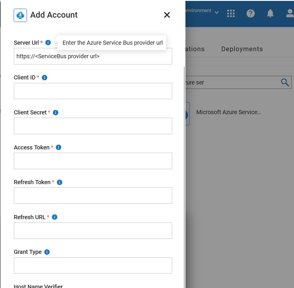 Use amqp trigger with microsoft azure service bus | IBM webMethods Hybrid Integration