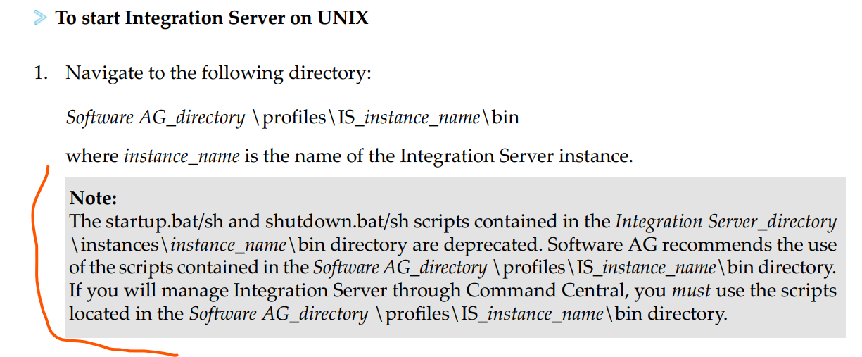 What is the difference in IS start or stop from these 2 paths | IBM webMethods Hybrid Integration