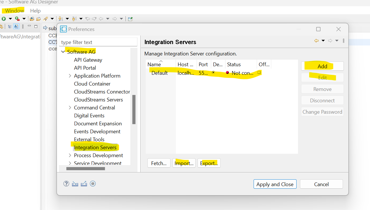 Where is the location of the config files for IS servers in Designer ...