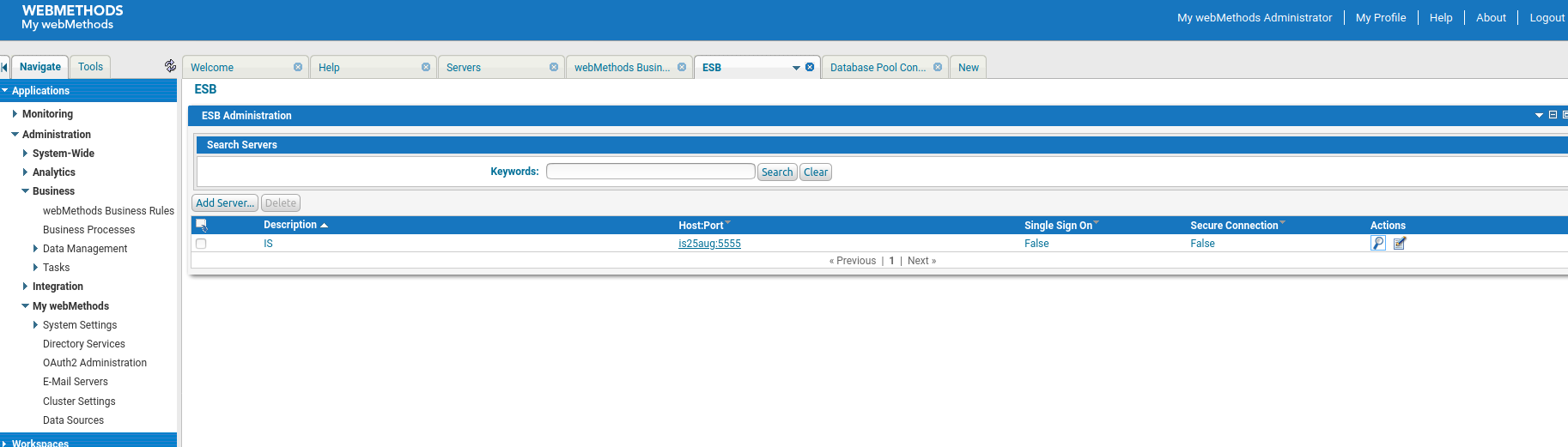 MWS Configuration | IBM webMethods Hybrid Integration