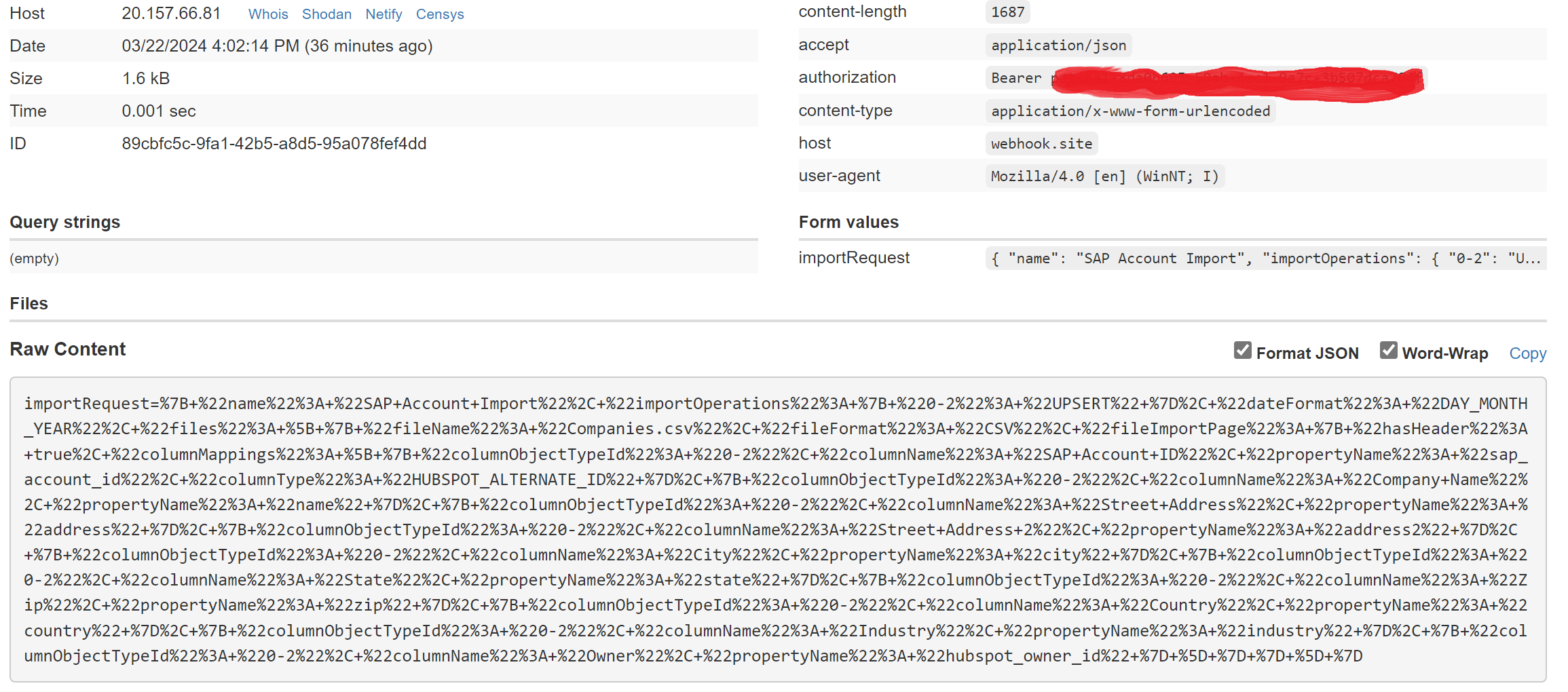 Post the CSV file to API | IBM webMethods Hybrid Integration