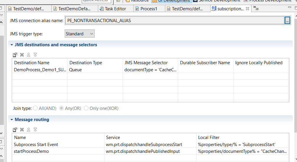 Process Fail Build - Unable to create query SUBQUE | webMethods Process Fail Build - Unable to create query SUBQUE | webMethods