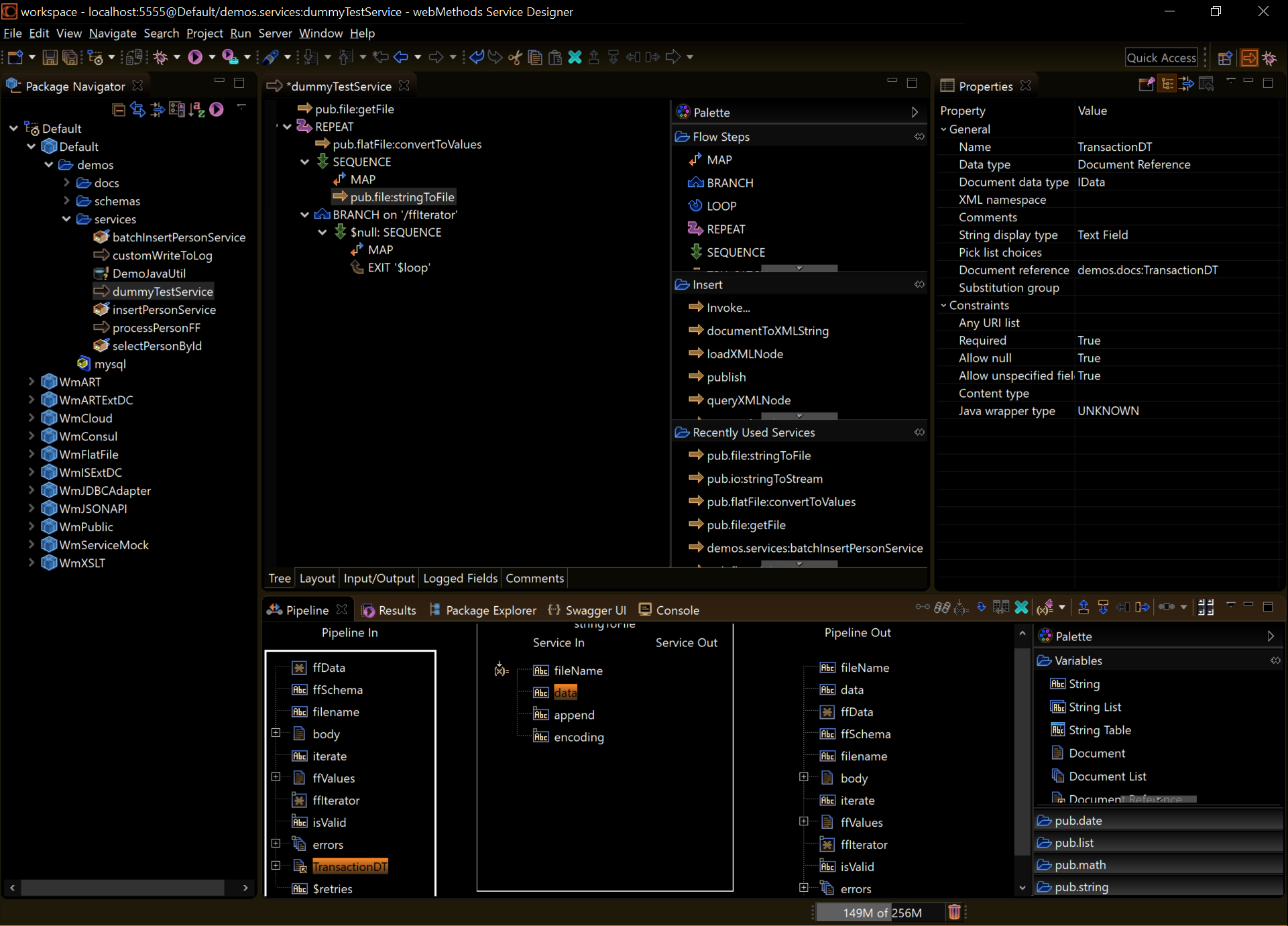 How do I map a pub.flatFIle.convertToValues iteration to pub.file.stringToFile append? | IBM ...