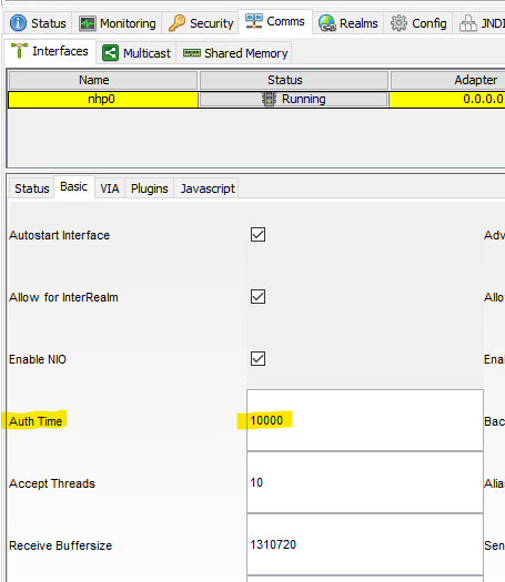 UM realm connection fails frequently with nsps | IBM webMethods Hybrid ...