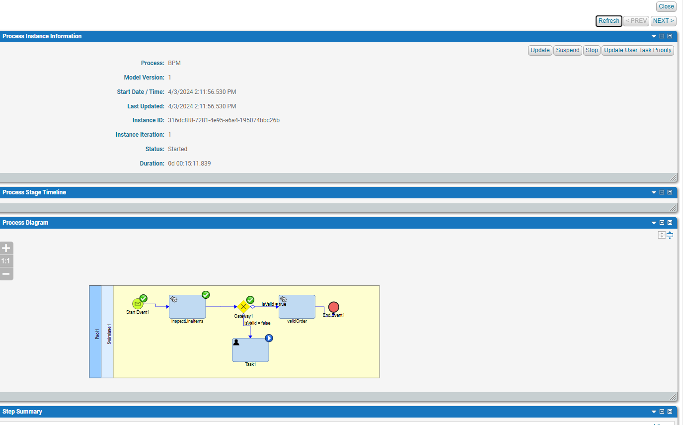 BPM Process is always in started state even if the tasks are already completed | IBM webMethods ...