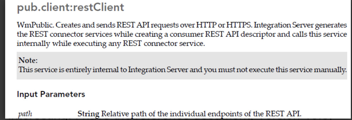 pub.client:restClient return 500 error java.lang.NullPointerException | IBM webMethods Hybrid ...