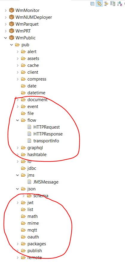 How to clear the Hide generated flow services? | IBM webMethods Hybrid Integration