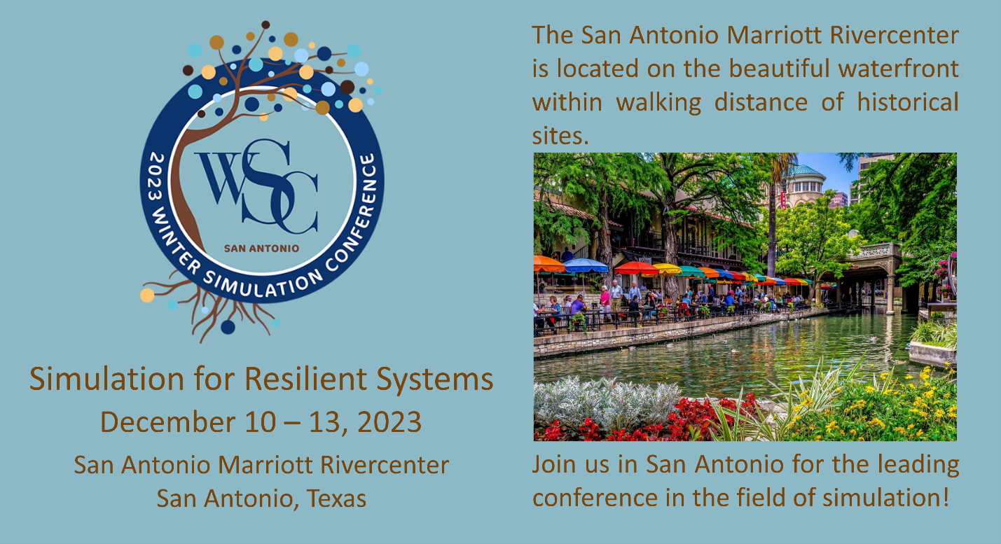 WSC 2023: Contributed Paper Deadline Reminder - April 21 | INFORMS Open ...