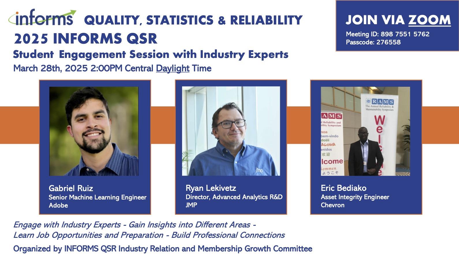 This Friday: 2025 Student Engagement Session with Industry Experts ...