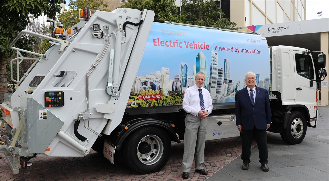 Electric garbage truck ‘on trial’ in Blacktown