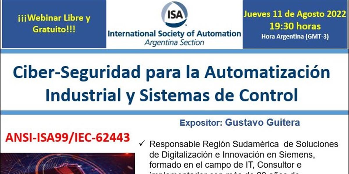 Ciber Seguridad ANSI-ISA99 / IEC-62443 - ISA Connect