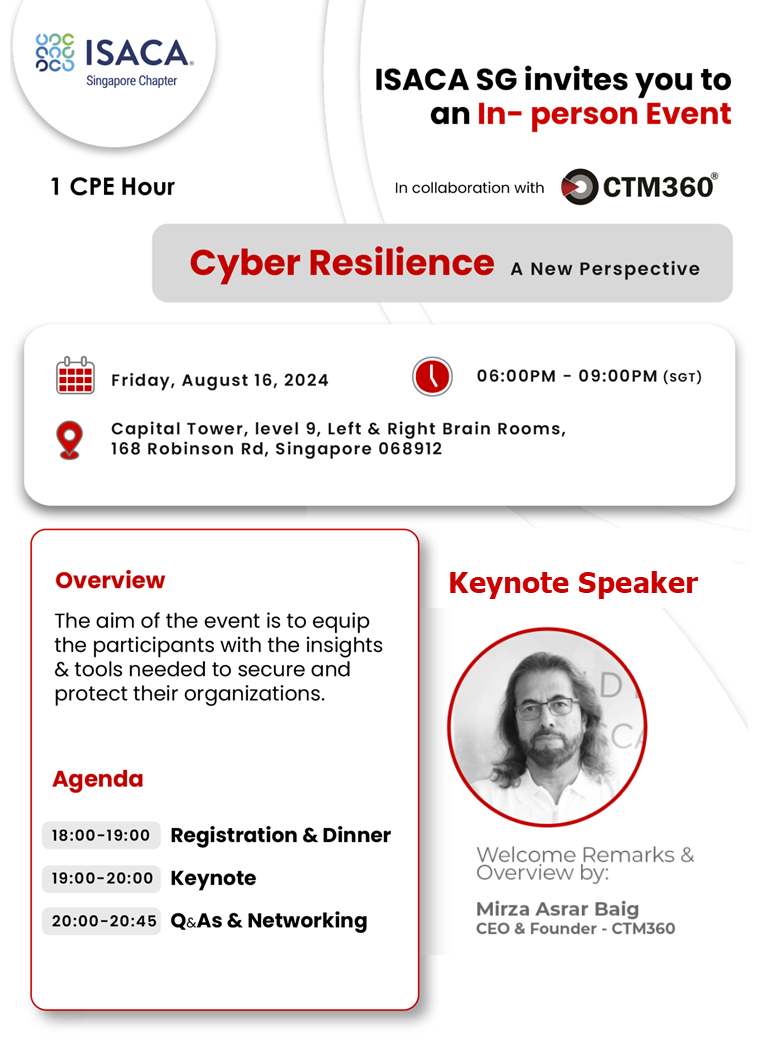 ISACA SG x CTM360 Mini Symposium - Singapore Chapter