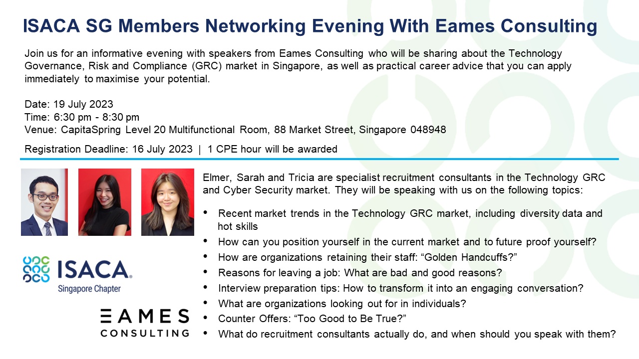 Members Networking Evening July 2023 - Singapore Chapter