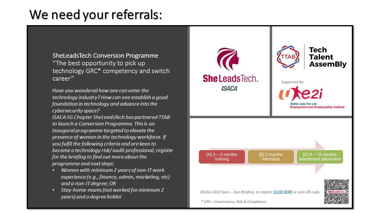 2022 SLT Conversion Program - Singapore Chapter
