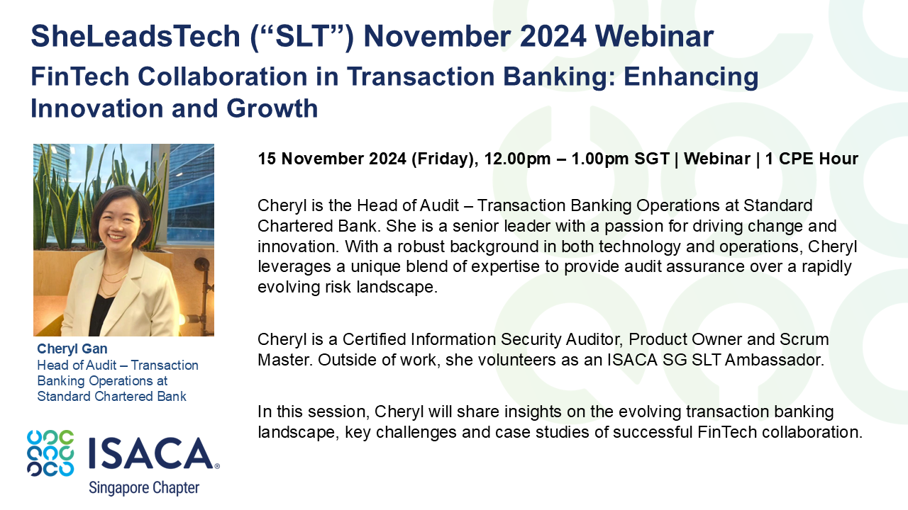 SheLeadsTech November 2024 Webinar - Singapore Chapter