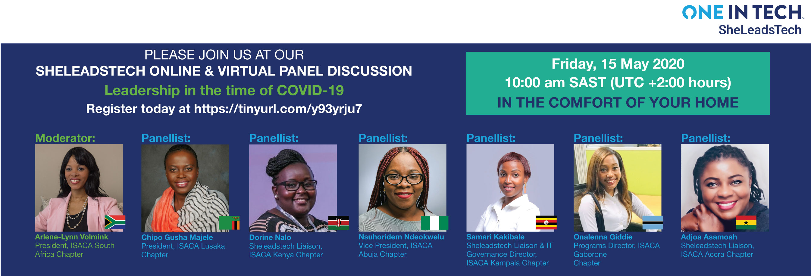 ISACA South Africa Chapter Webinar - SheLeadsTech Panel Discussion - 15 ...