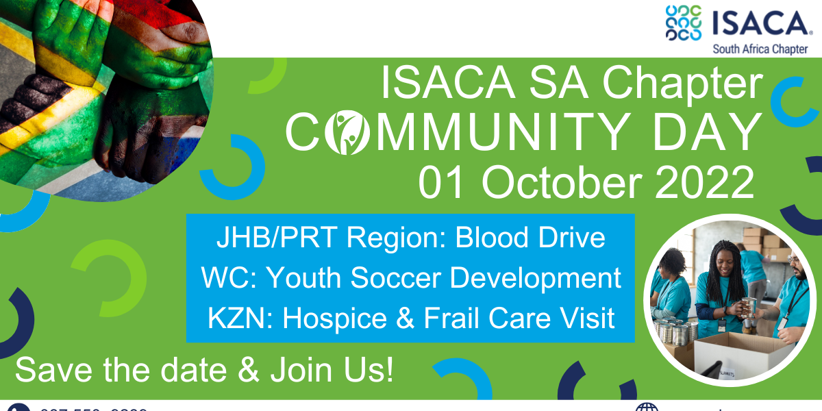 ISACA SA Chapter Annual CommunITy Day 2022 (FREE Event) - South Africa ...