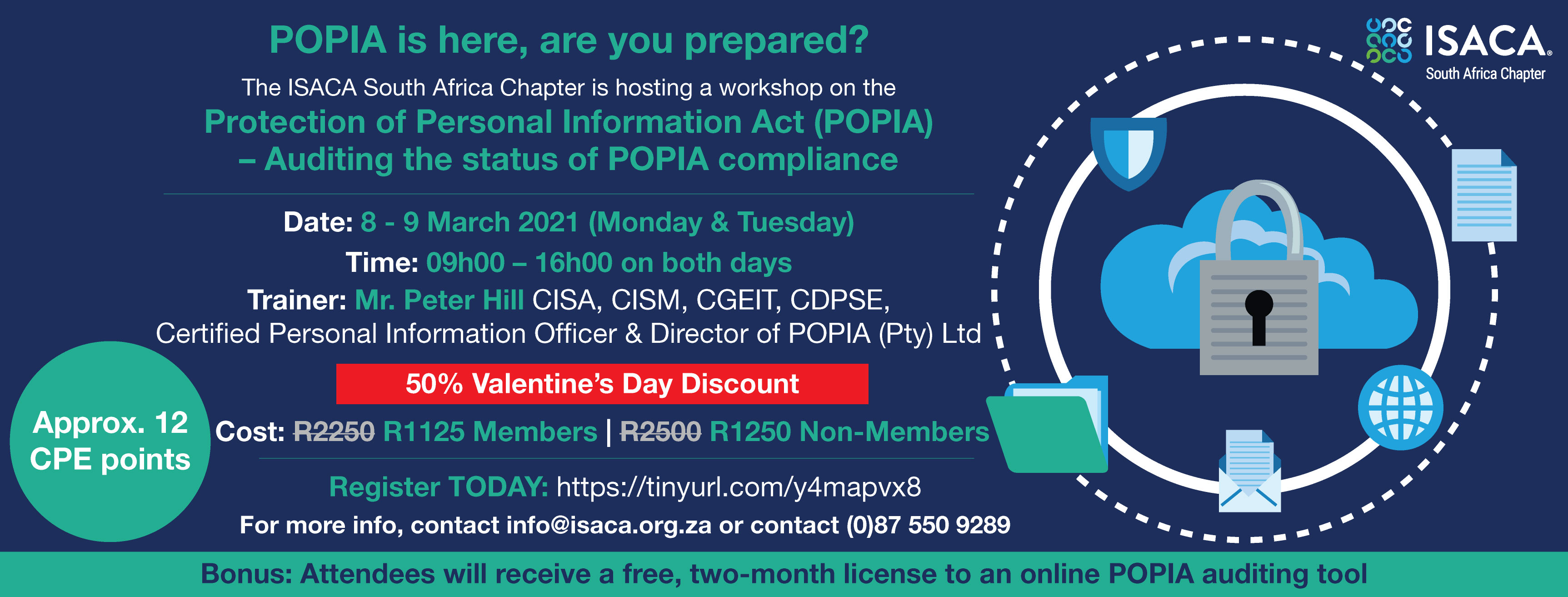 Workshop - Auditing the status of POPIA Compliance (Online) - 8-9 March ...
