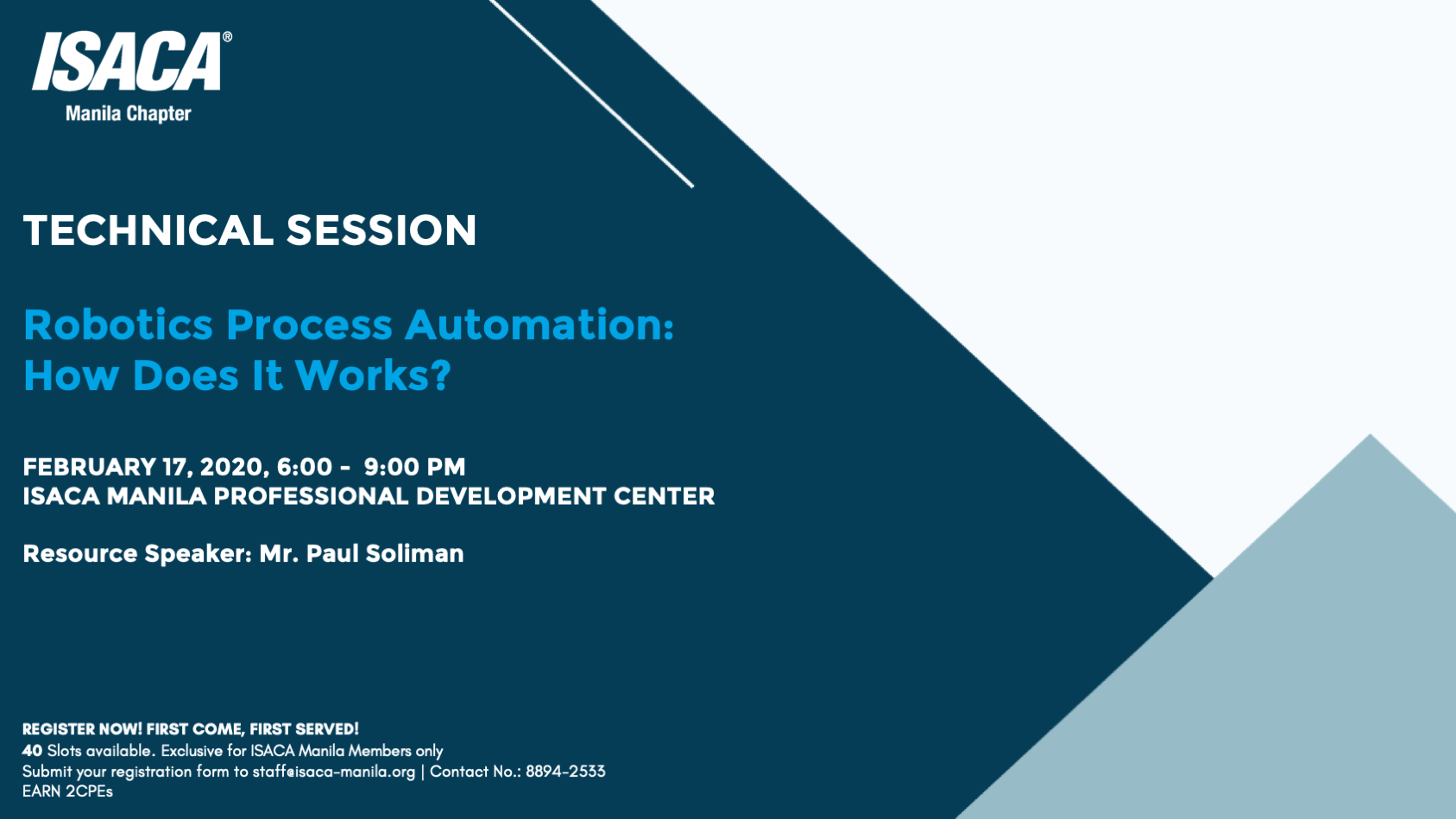 Technical Session: "Robotics Process Automation: How Does it Works ...
