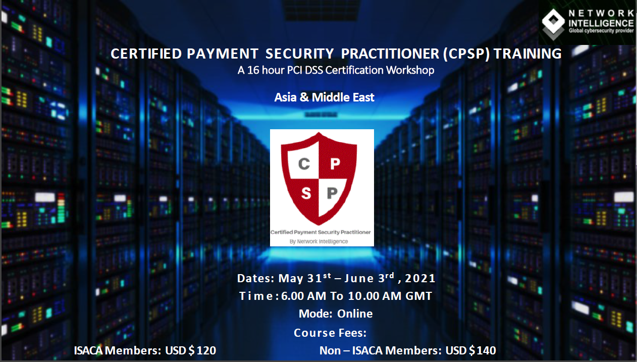 WEBINAR: Certified Payment Security Practitioner (CPSP) Training ...