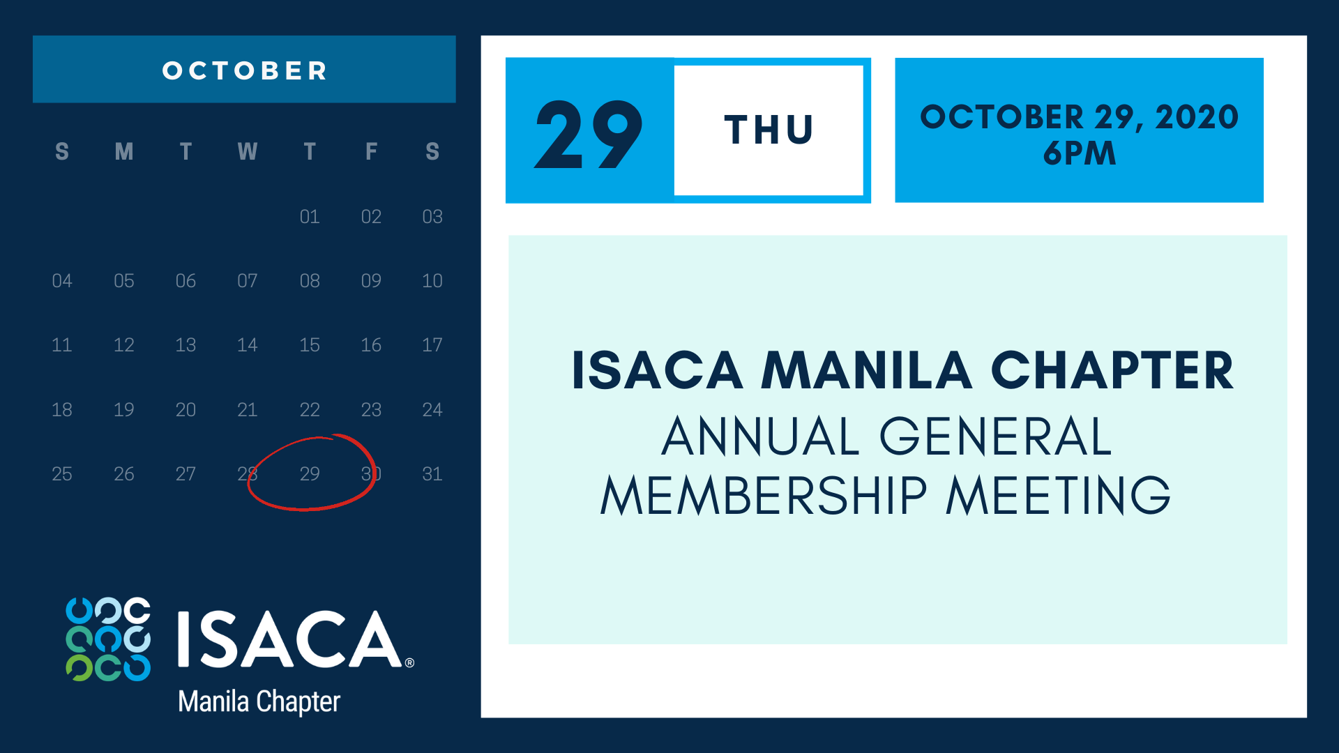 WEBINAR: ISACA MANILA CHAPTER ANNUAL GENERAL MEMBERSHIP MEETING ...