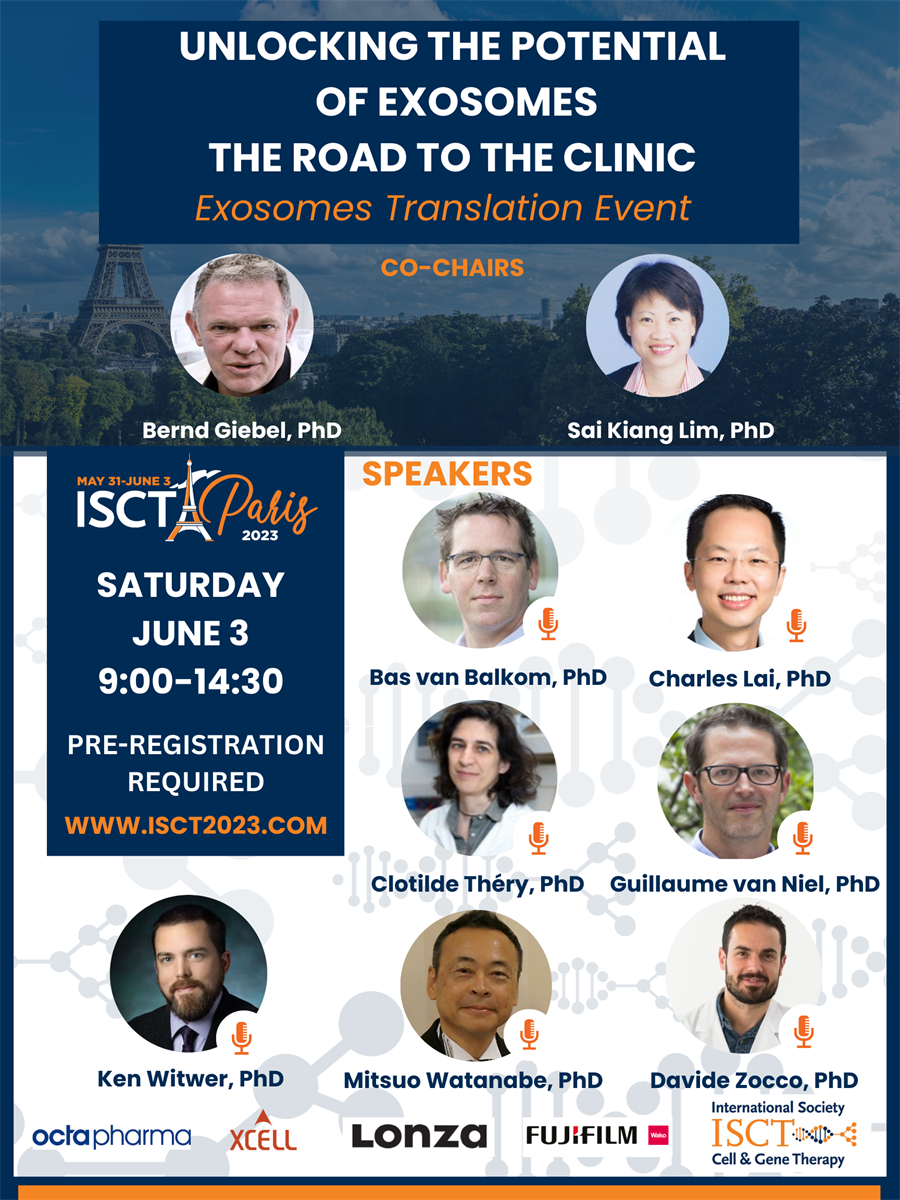 ISCT 2023 Paris - Exosomes Translation Event