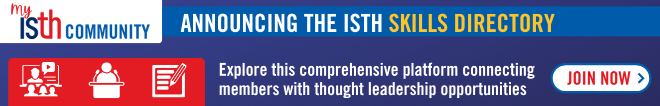 My ISTH Home - ISTH Community