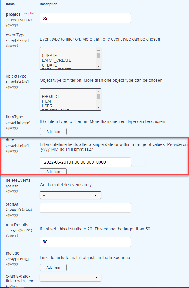 API Activity Stream DateTime ISO 8601 Format Issue Support