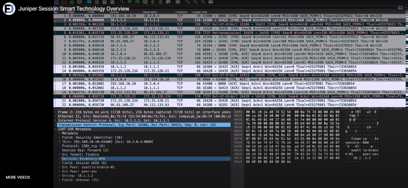 Wireshark Dissector for SRR Metadata | SD-WAN
