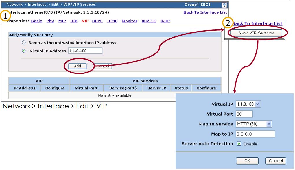 Multiple WAN IPs and VIP | Screen OS Multiple WAN IPs and VIP | Screen OS