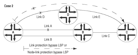 Question about link-protection vs. node-protection | Routing