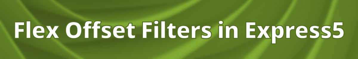Flex Offset Filters in Express5