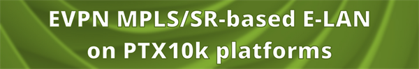EVPN E-LAN on PTX10k Platforms