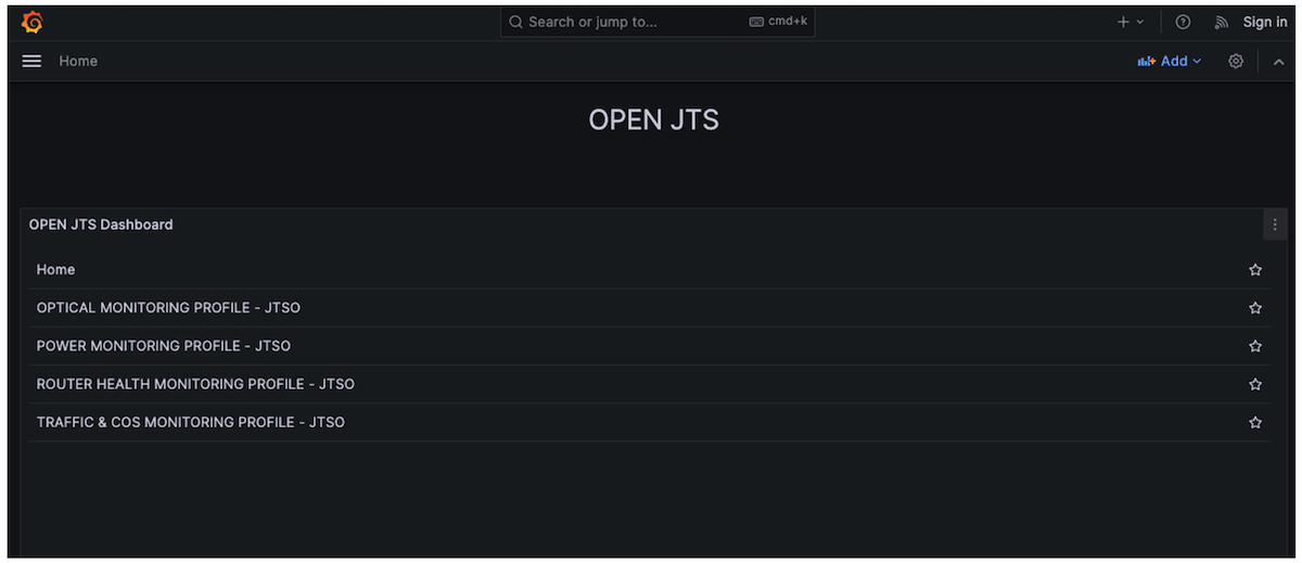 OpenJTS – Network Observability with Streaming Telemetry
