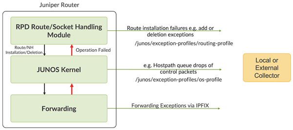 Detection of Blackholes Using Juniper Resiliency Interface
