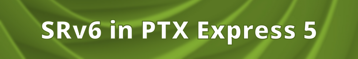 SRv6 in PTX Express 5