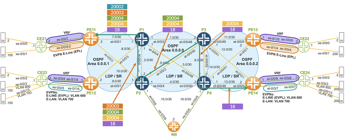 Migrating from OSPF/LDP to OSPF/SR-MPLS