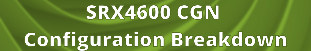 SRX4600 CGN Configuration Breakdown