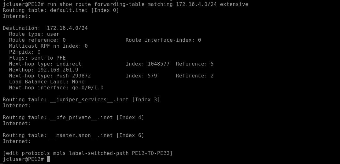 Weight value is not appearing in "show route IP_ADDRESS detail" command ...
