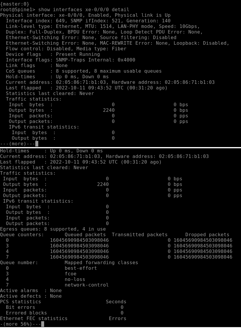 vQFX dropping packets in eve-ng | Switching